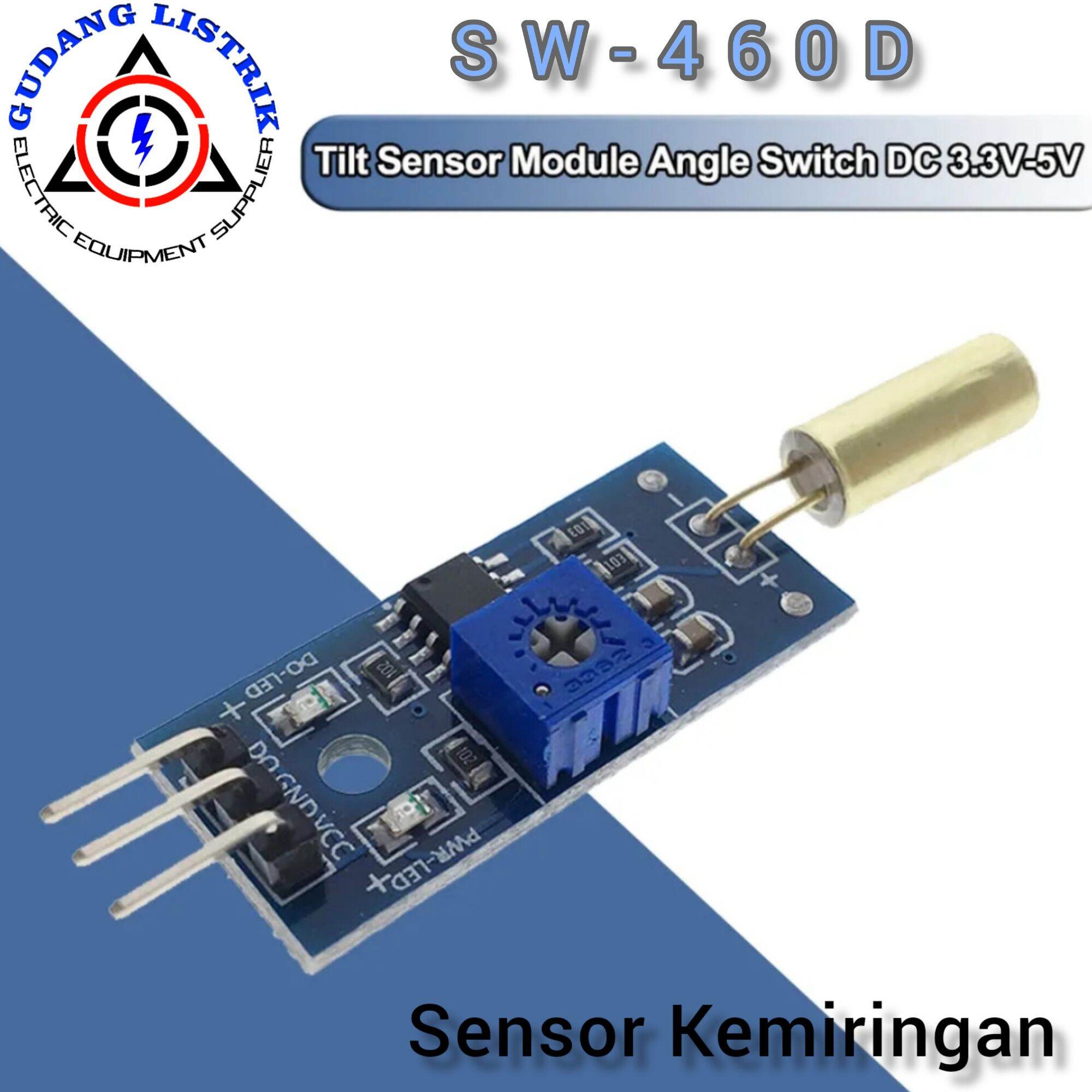 SW460D Sensor Kemiringan Tilt Sensor Module Pengukur Sudut Miring SW ...