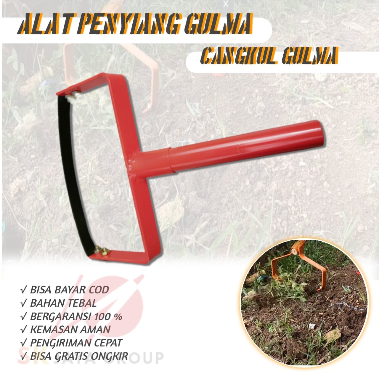 Cangkul Pemotong Rumput Alat Penyiang Gulma Cangkul Gulma Rumput ...