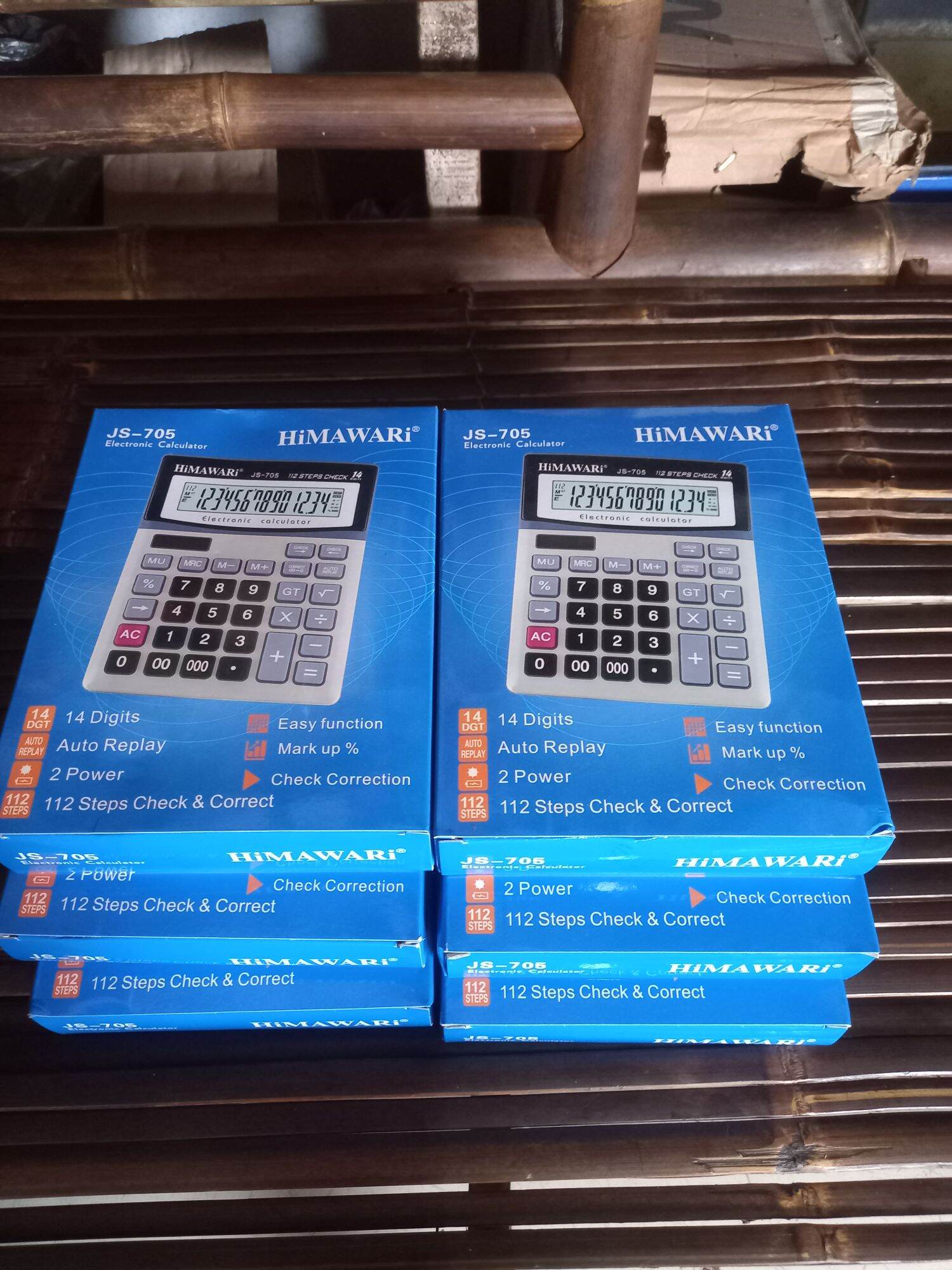 kalkulator 14 Digit himawari js 705 steps check | Lazada Indonesia