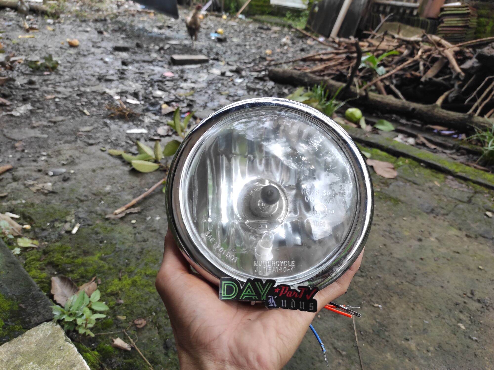 lampu depan honda cb 100 import osk model ori original lampu utama head lamp honda cb 100 model ...