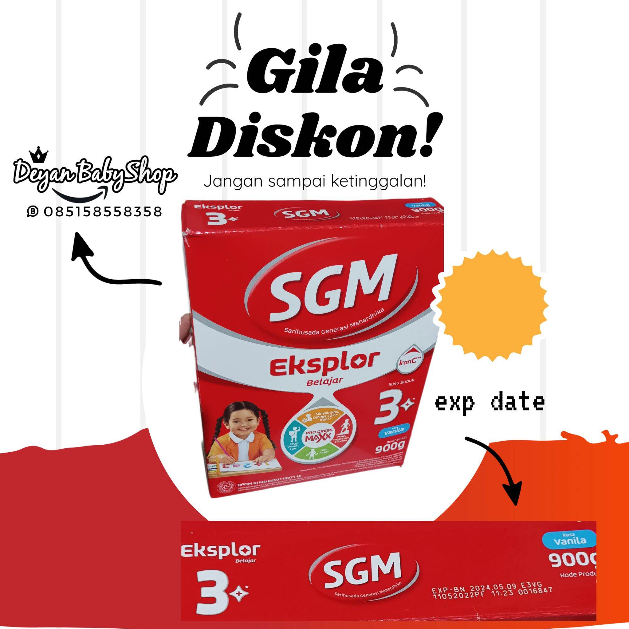 sgm 3+ Vanilla 900gr | Lazada Indonesia