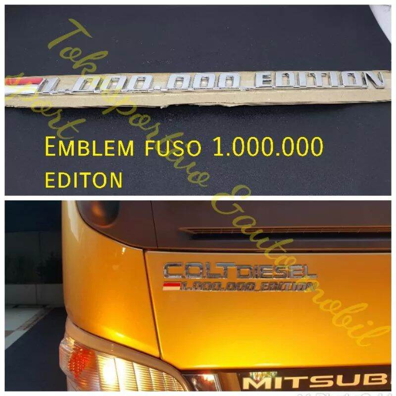 Emblem Logo Huruf Tulisan Lambang canter FUSO truck box Logo Fuso Depan ...