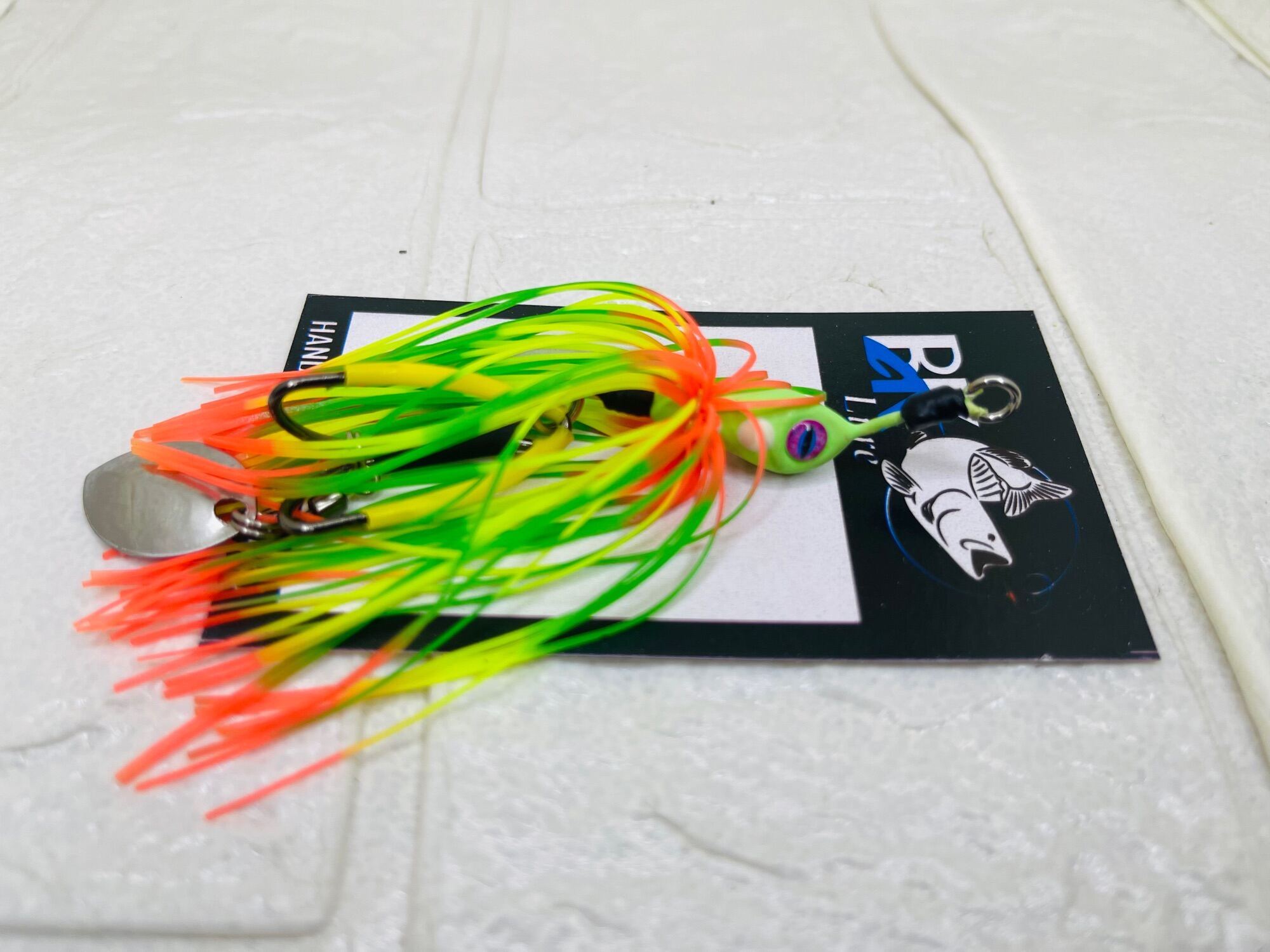 Spin frog / Swimbait / Spinner double hook 12 gram mata 3d bk lure ...