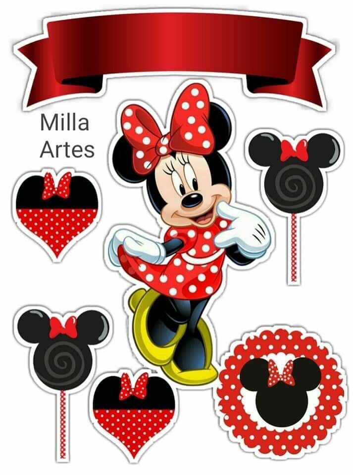 TOPPER MINIMOUSE PART I (BISA CUSTOM NAMA) | Lazada Indonesia