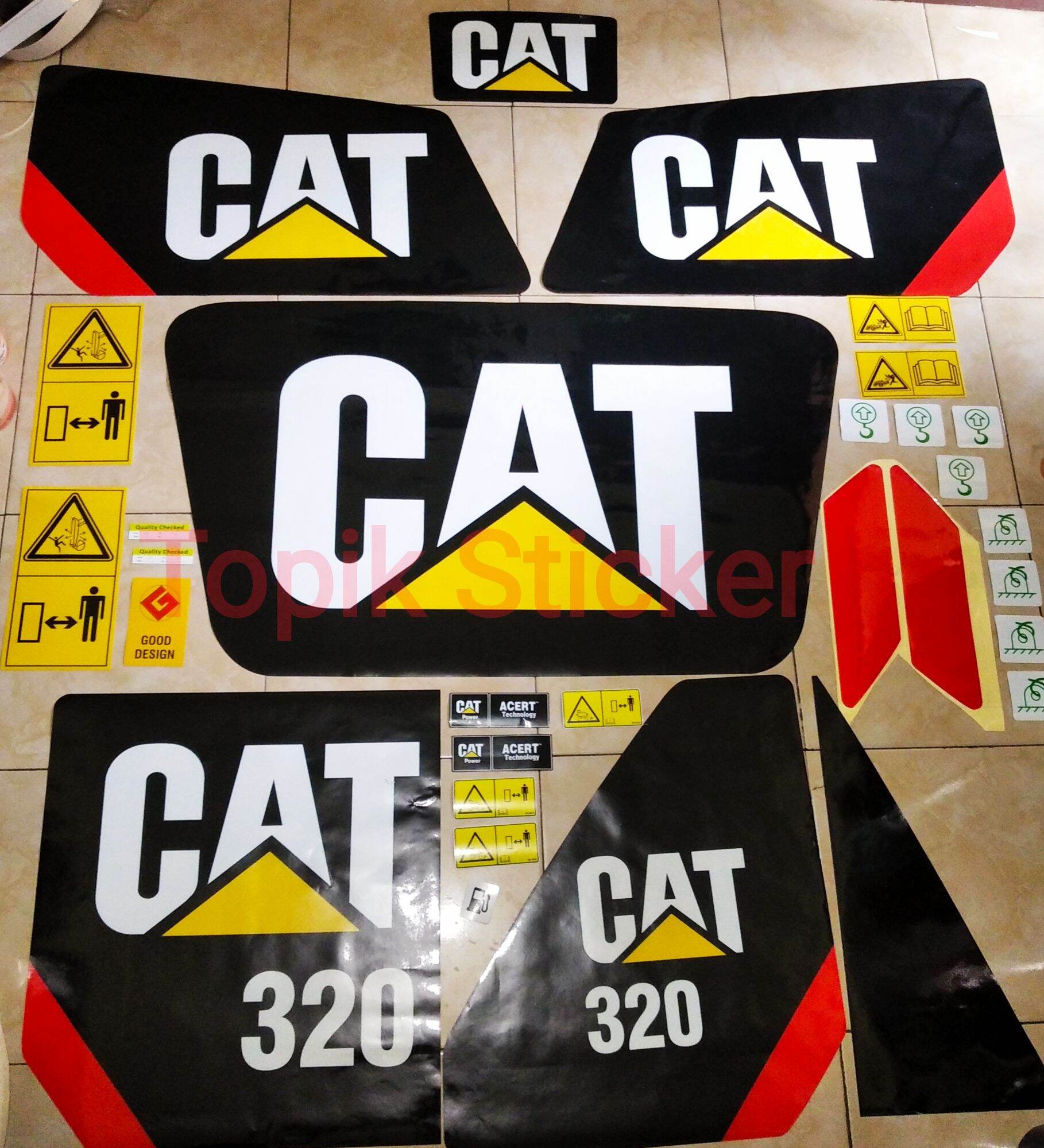 Stiker Excavator CATERPILLAR CAT 320 Stiker Alat Berat | Lazada Indonesia