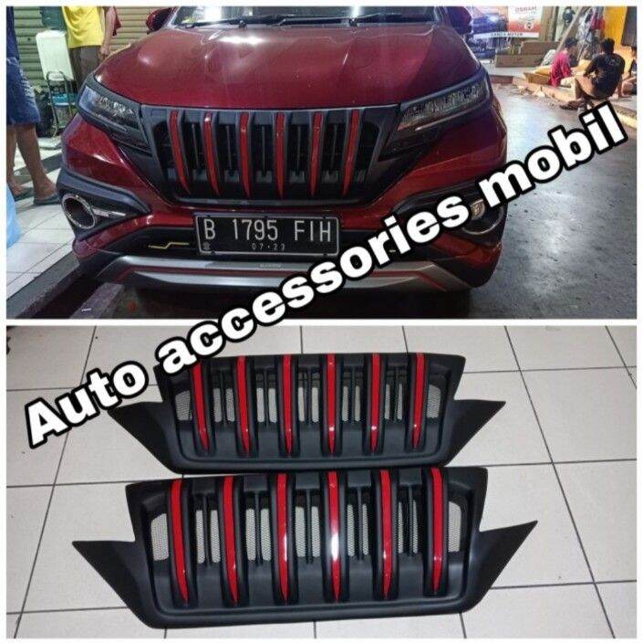 Grill Apollo all new Rush all new Terios List Merah | Lazada Indonesia