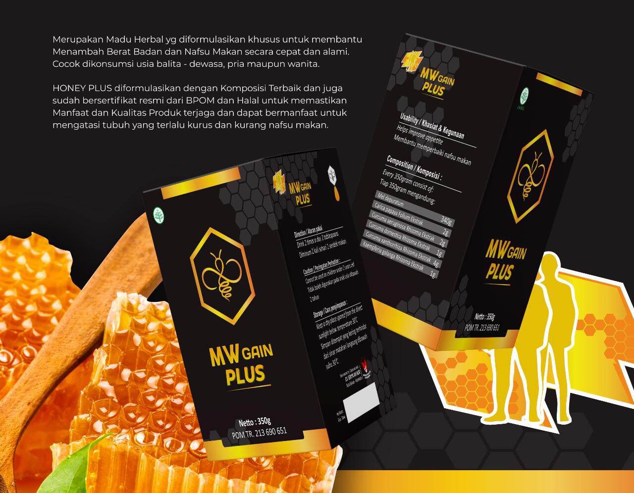 Master Weight Plus MW Gain Plus - Madu Multivitamin Penambah Nafsu ...