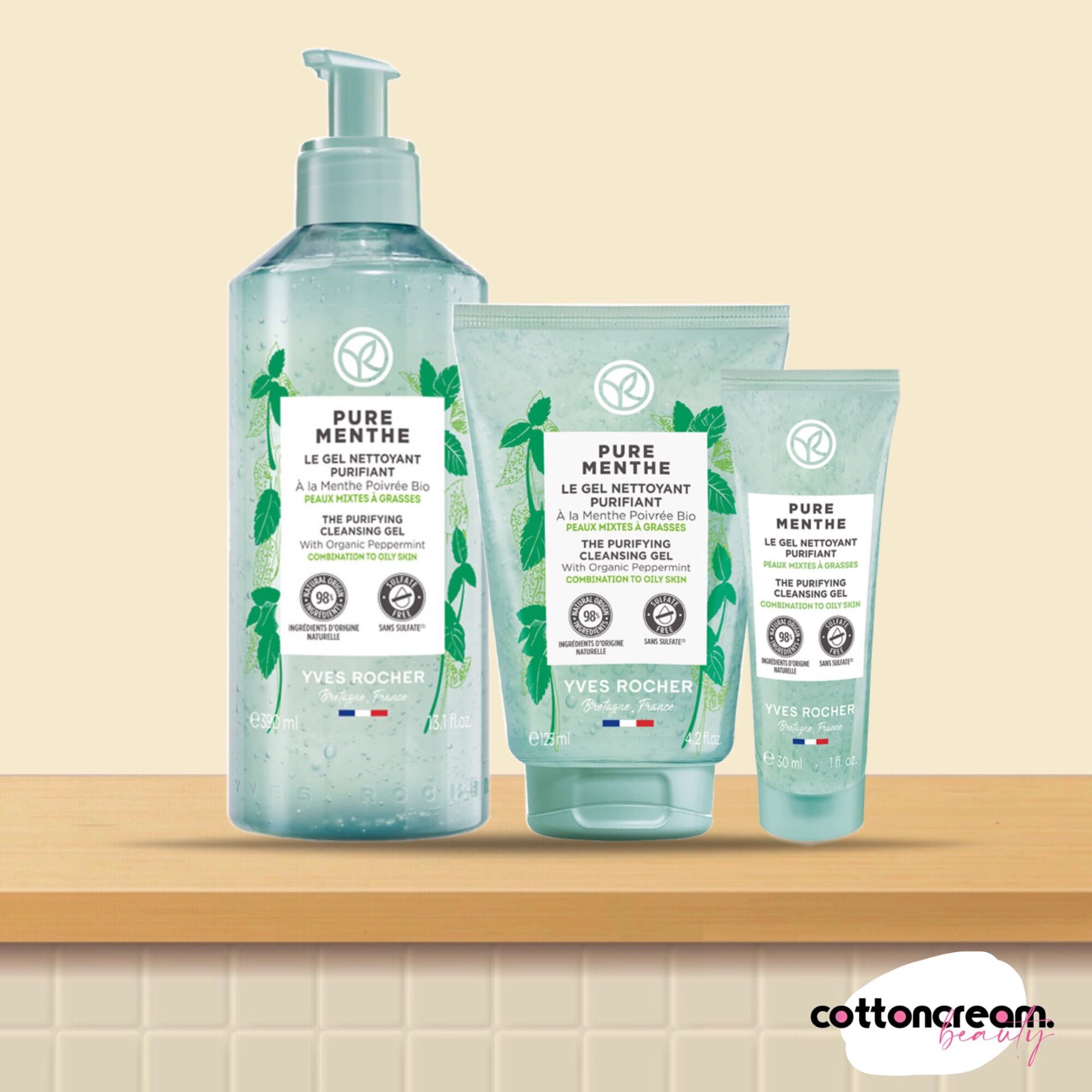 Yves Rocher Pure Menthe The Purifying Cleansing Gel | Lazada Indonesia