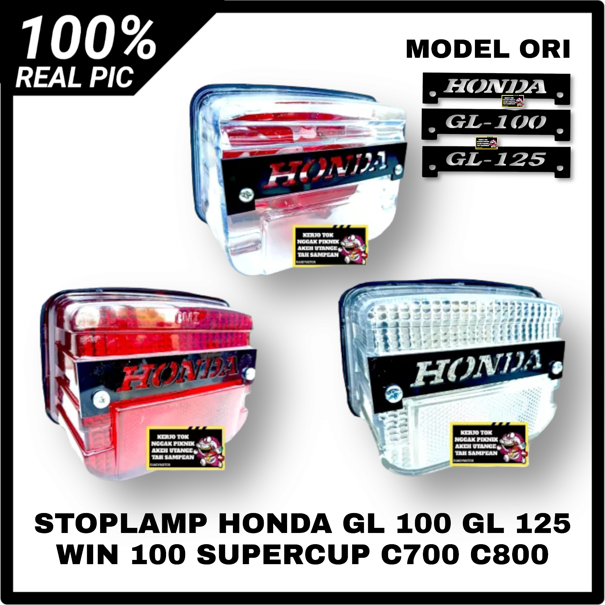 STOPLAMP LAMPU STOP BELAKANG ASSY BENING DIAMOND DAN ASSY MERAH HONDA ...
