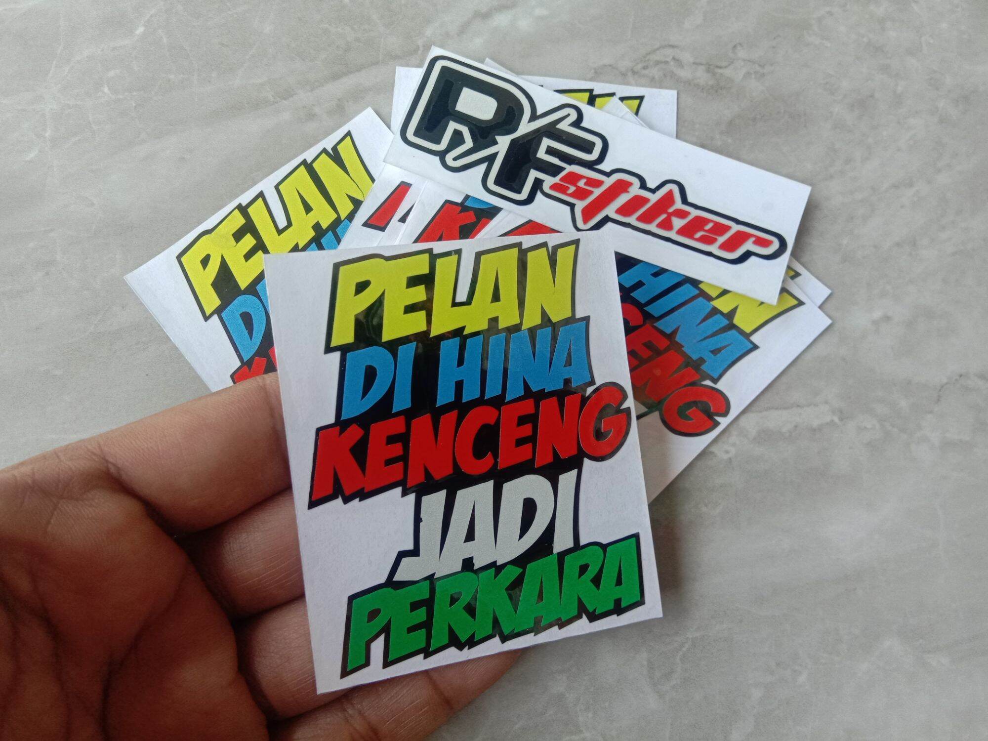 Sticker motor kata kata lucu dan unik stiker cutting | Lazada Indonesia