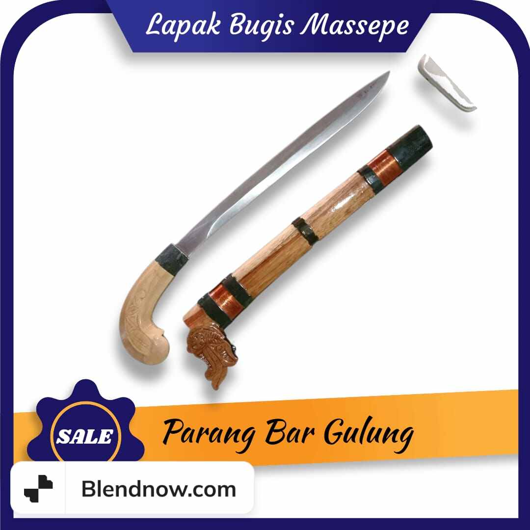 Parang asli Bugis Massepe Serbaguna Baja Barsenso Tappireng | Lazada ...