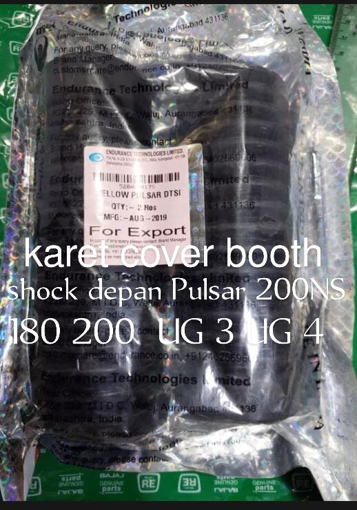 karet cover booth shock depan bajaj Pulsar 200NS 180 200 ( UG 3 UG 4 ) 200DTSI | Lazada Indonesia