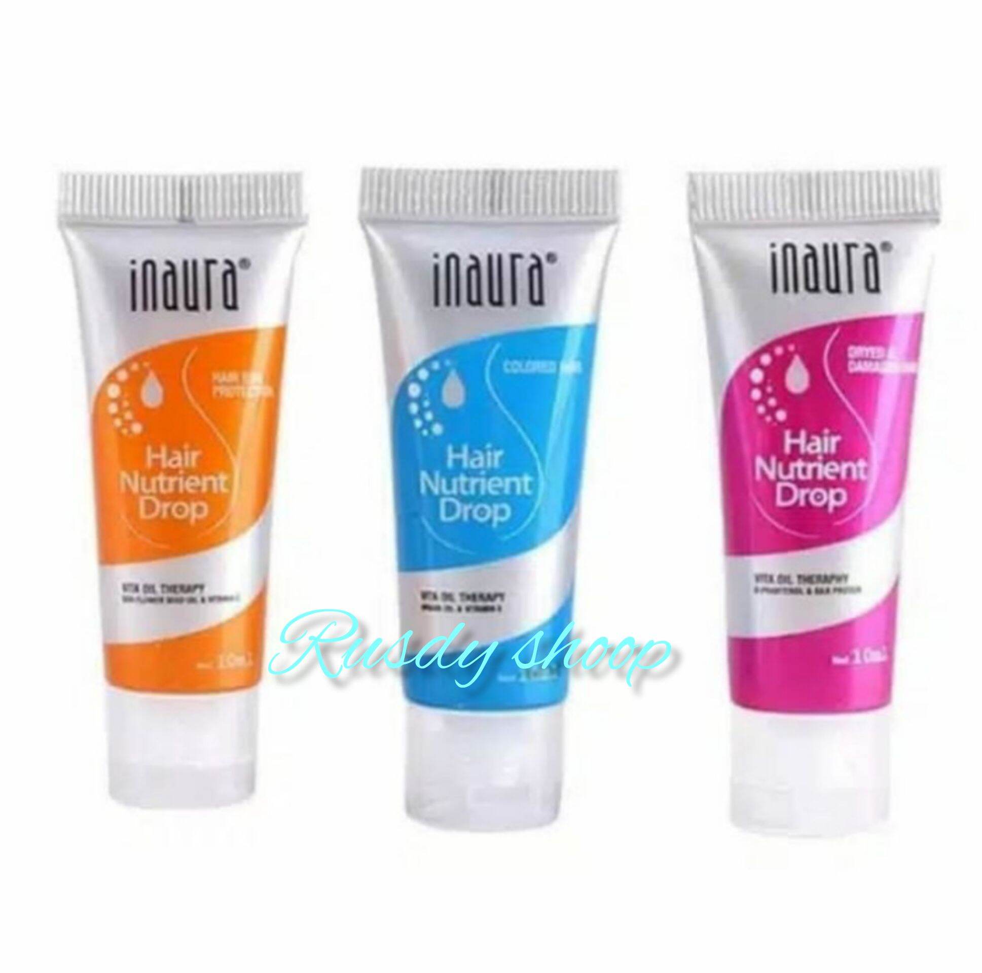 INAURA Hair Nutrient Drop 10ml (SATUAN) Vitamin Rambut Kering / Rusak ...