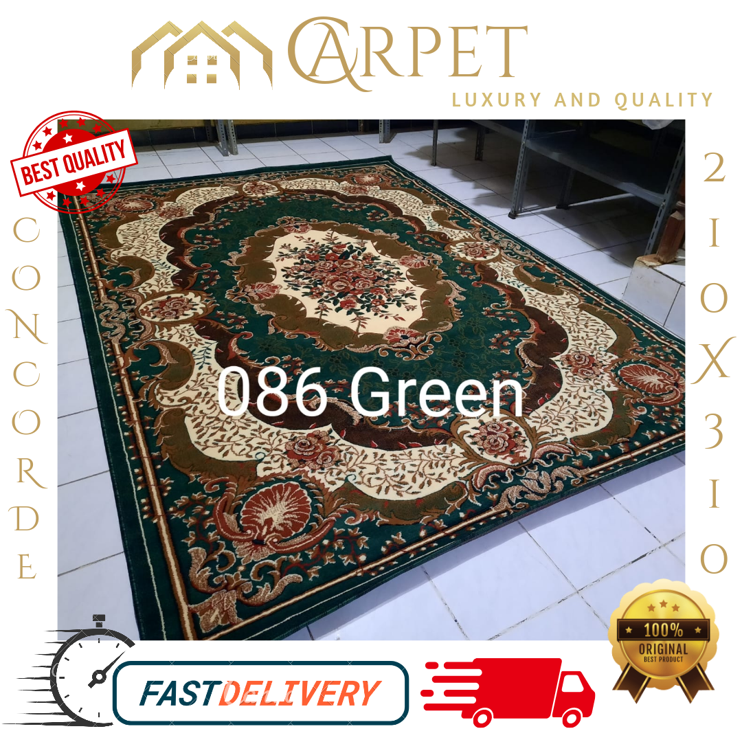 karpet tebal concord permadani jumbo 210x310 karpet mewah | Lazada ...