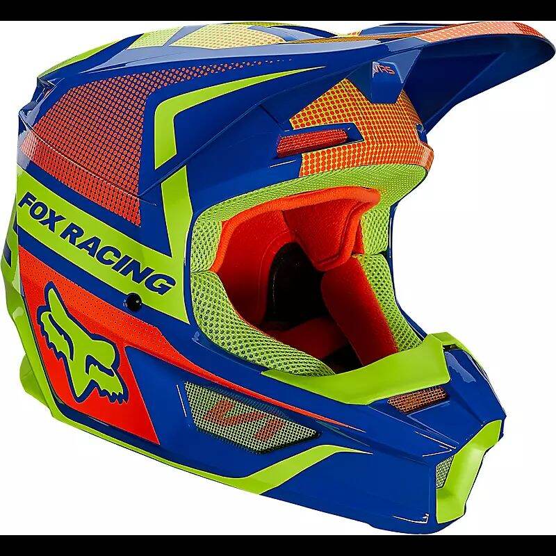helm motocross/supermoto/enduro fox v1 2022 oktiv | Lazada Indonesia