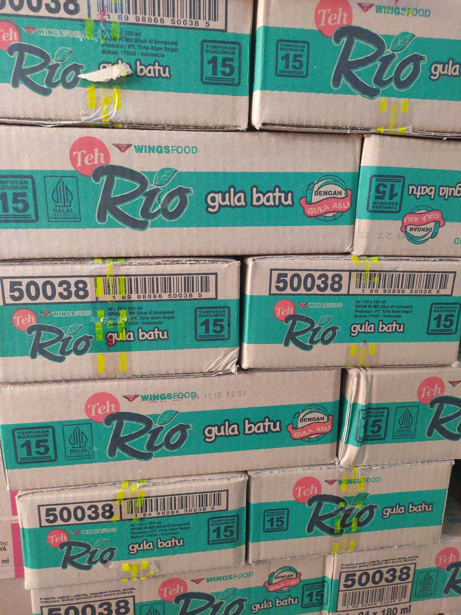 Teh Rio Gula Batu 180ml isi 24 pcs | Lazada Indonesia