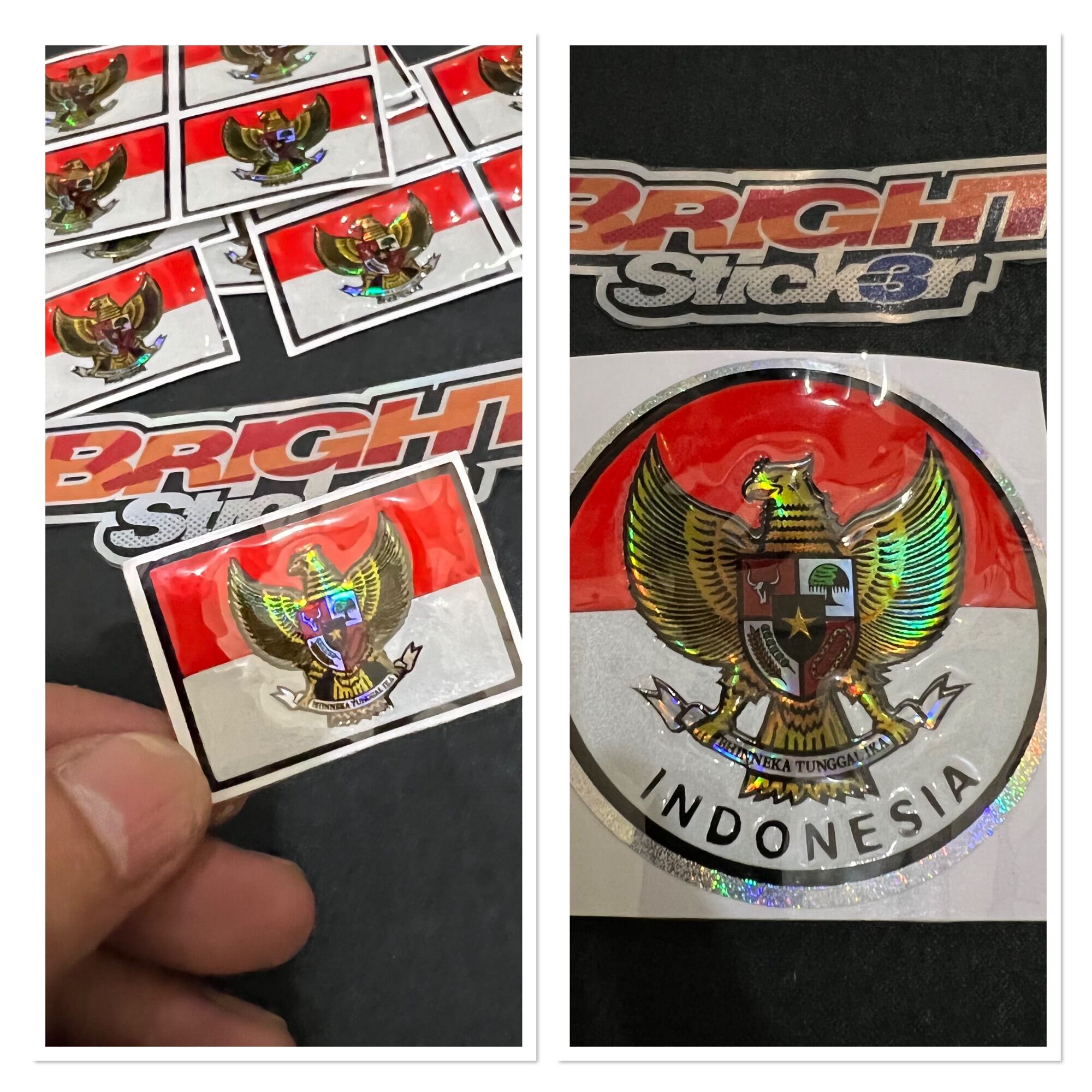 STICKER STIKER EMBLEM BENDERA GARUDA INDONESIA KECIL TIMBUL 3D | Lazada ...
