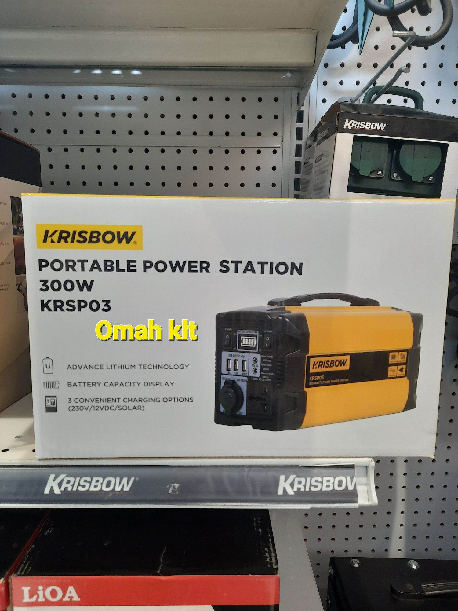 krisbow power station baterai portable 300w genset powerbank krisbow ...