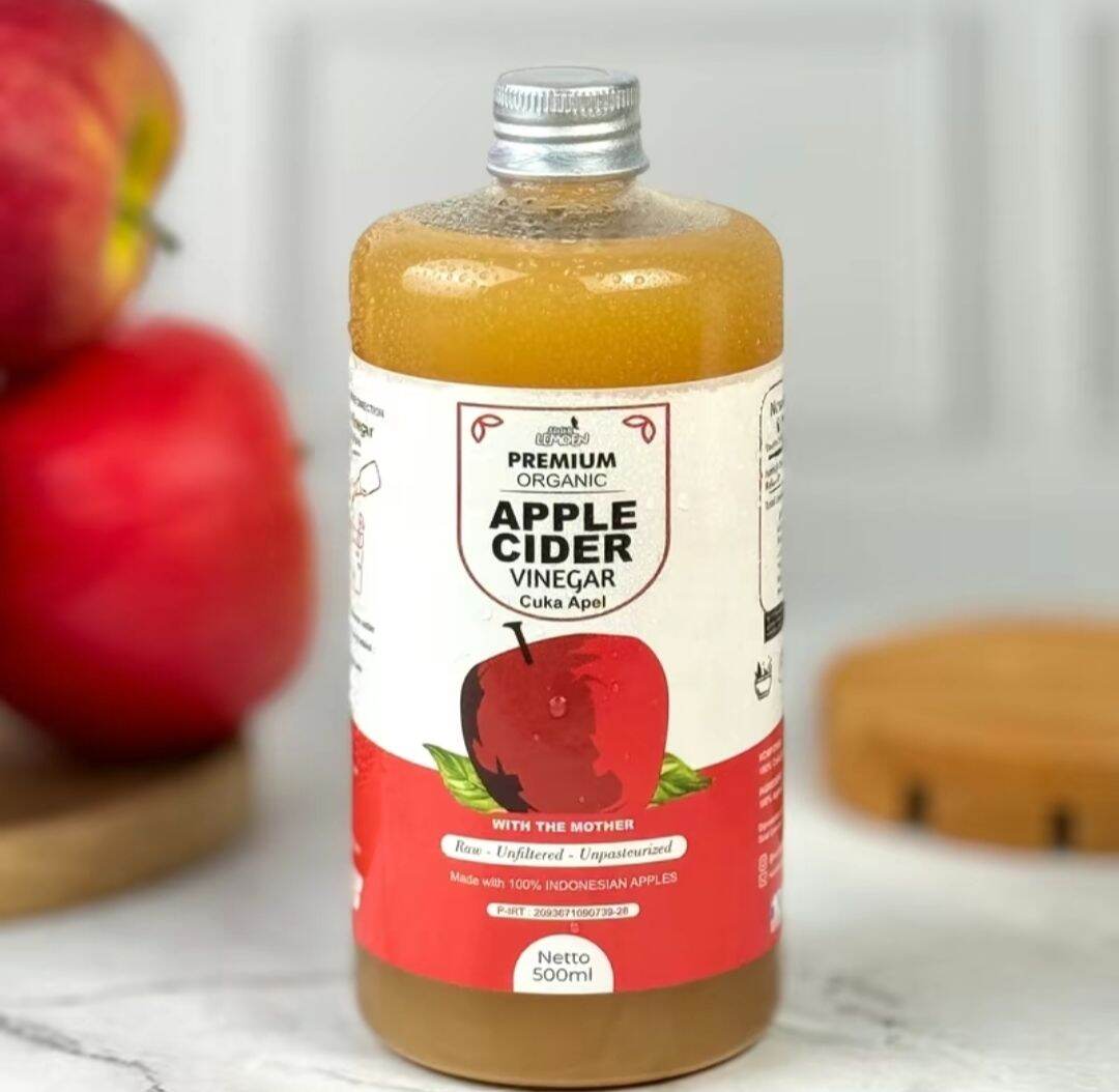 Cuka Apel | Apple Cider Vinegar Organik 1 liter | Lazada Indonesia
