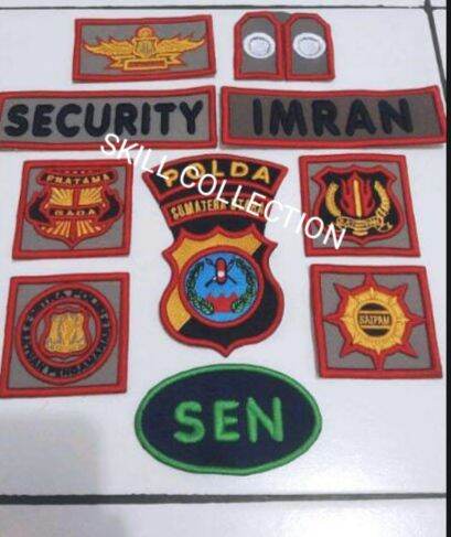 atribut security satpam timbul +logo perusahaan, polda bisa diubah ...