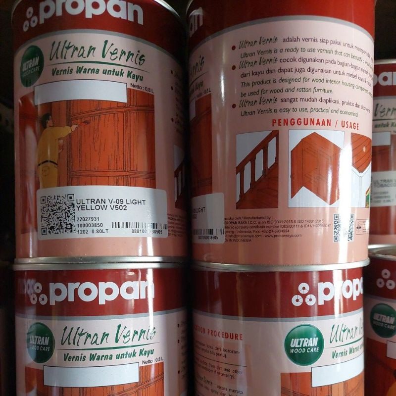 PROPAN ULTRAN Vernis Untuk Kayu Original 100% 0.8 Liter | Lazada Indonesia