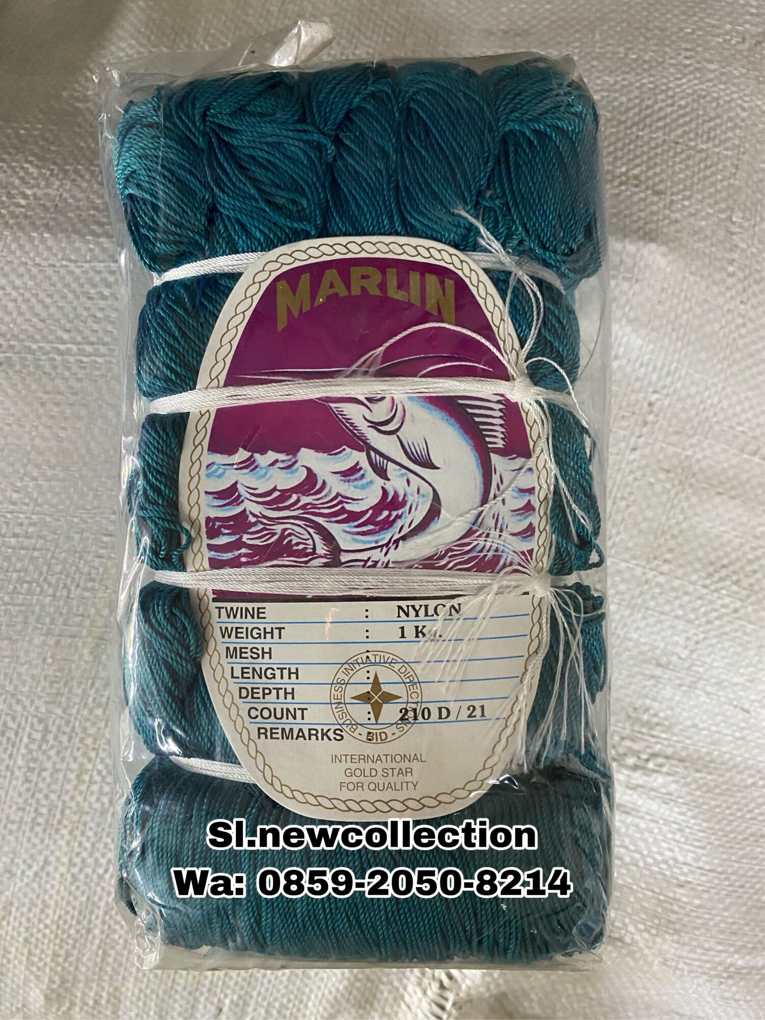 Benang Nylon Merk MARLIN D21 / HIJAU - 1 PAK isi 20 Ikat | Lazada Indonesia