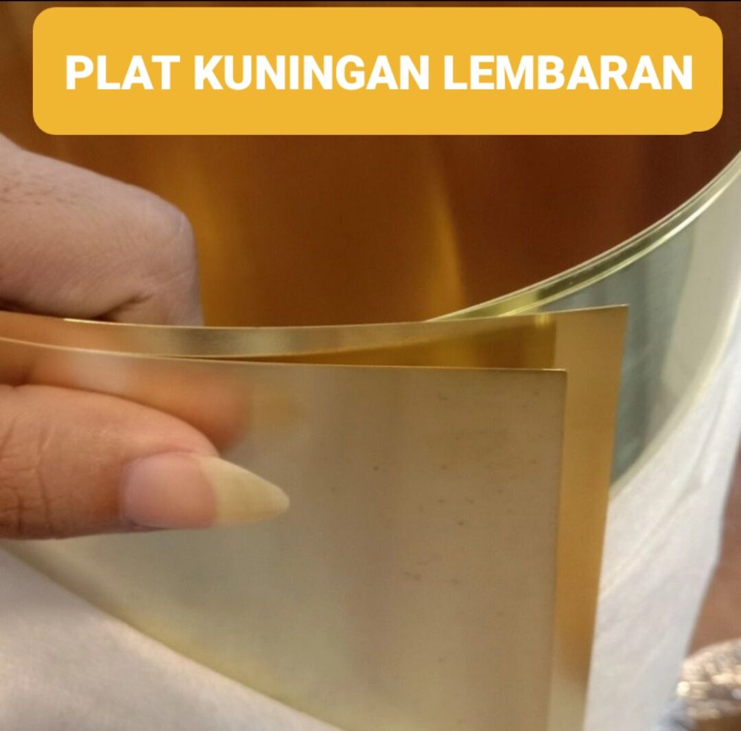 Plat Kuningan Lembaran uk 30x36.5cm Tebal 0.5mili | Lazada Indonesia