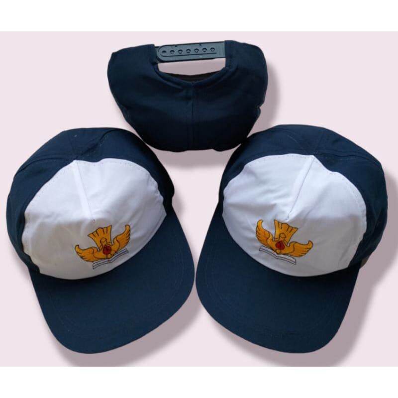 Topi seragam sekolah SMP bisa Pake nama | Lazada Indonesia