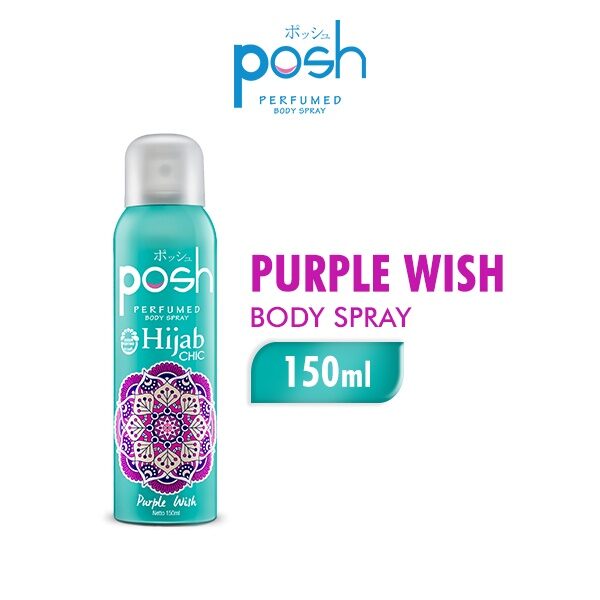 Posh hijab Purple wish Body spray 150ml | Lazada Indonesia