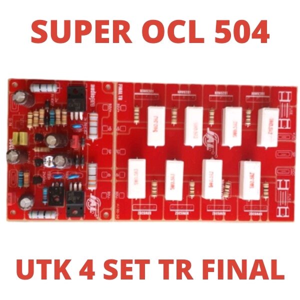 KIT DRIVER POWER SUPER OCL 504 PLUS UTK 4SET TR FINAL 500W AMPLI FIBER ...