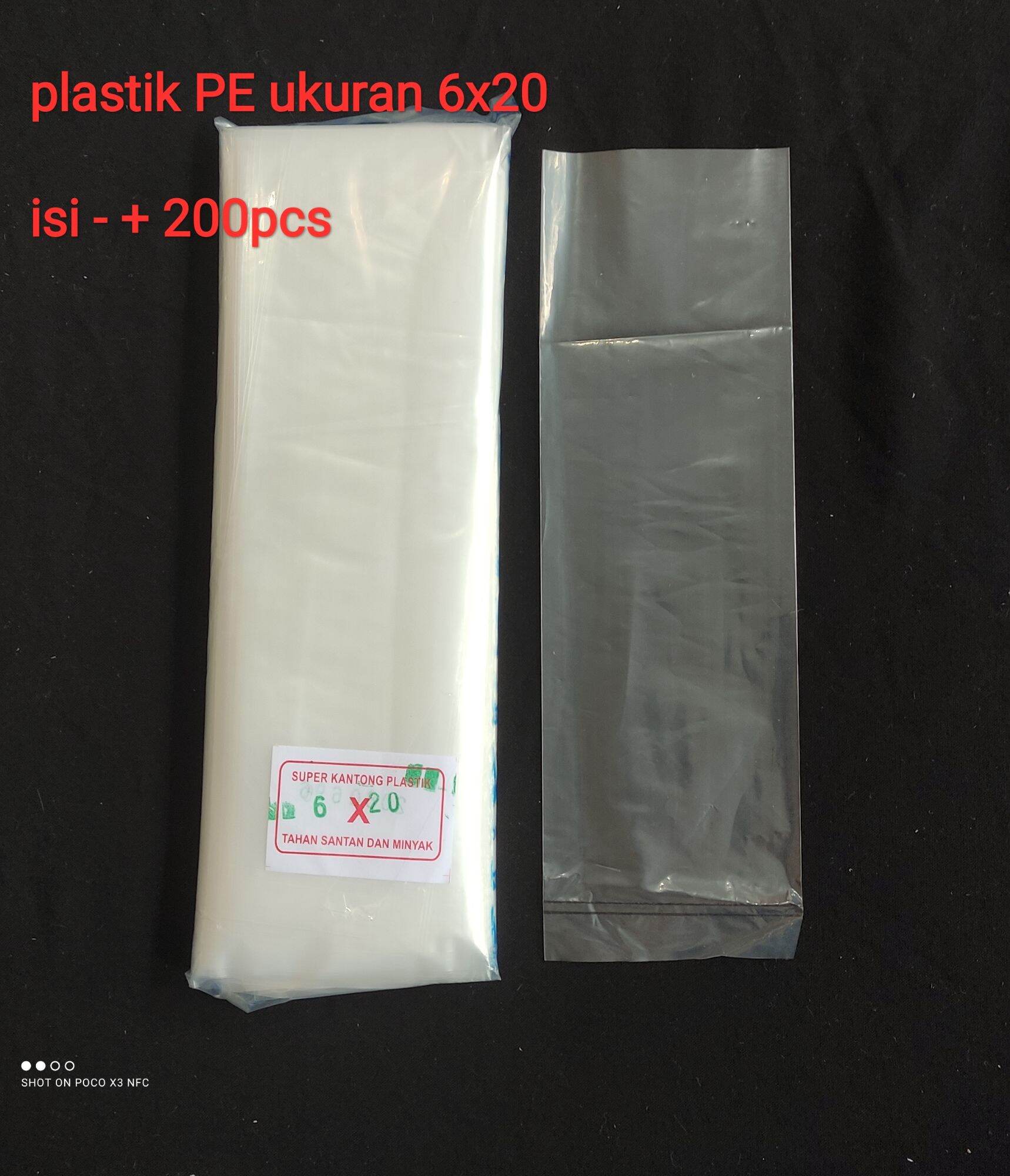Plastik PE ukuran 6x20 | Lazada Indonesia
