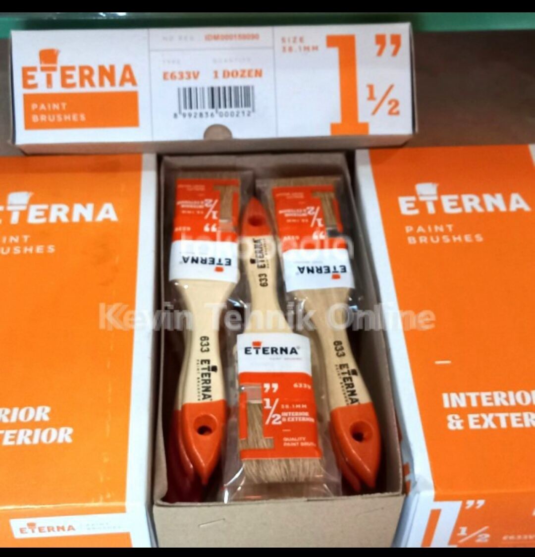 Kuas Cat 1.5 inch Eterna, Kuas Cat tembok eterna, Kuas 1.5 inch ...