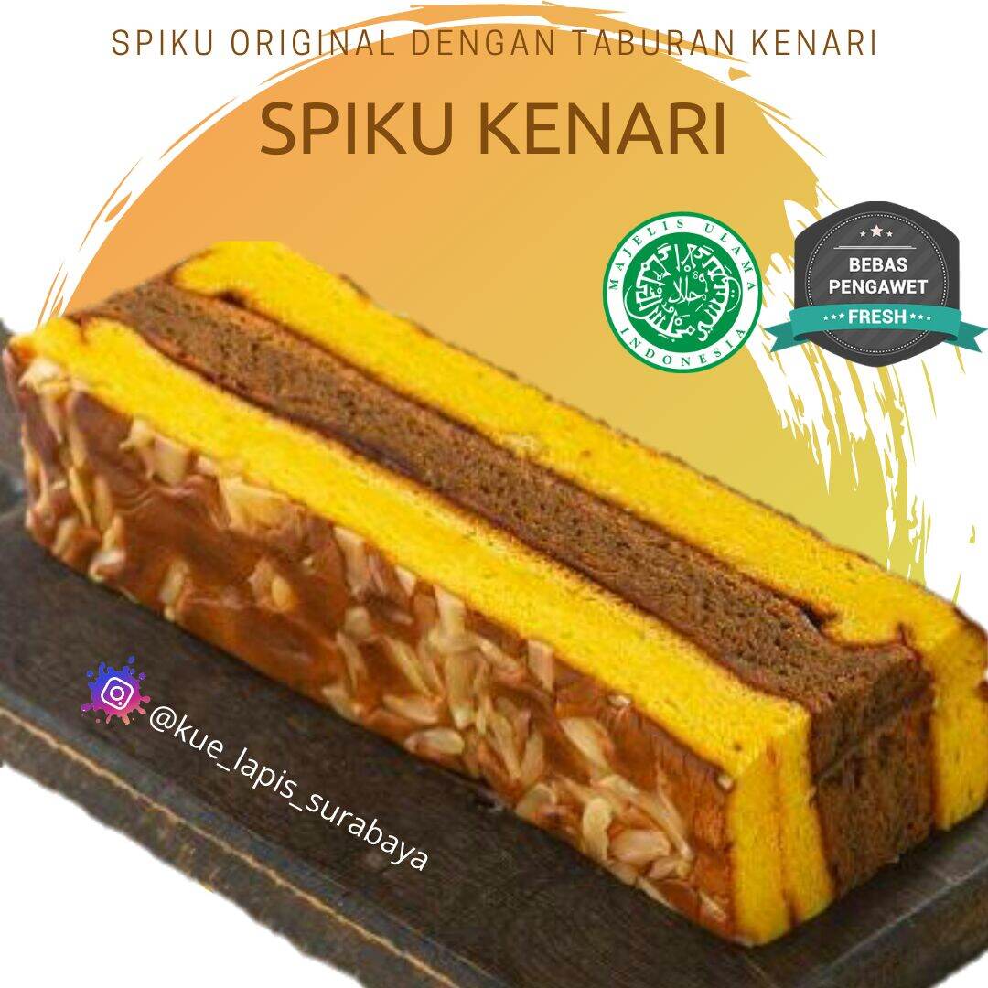 Kue Bolu Lapis Surabaya/Spikoe/Spiku Kenari Asli dengan Resep Kuno | Lazada Indonesia