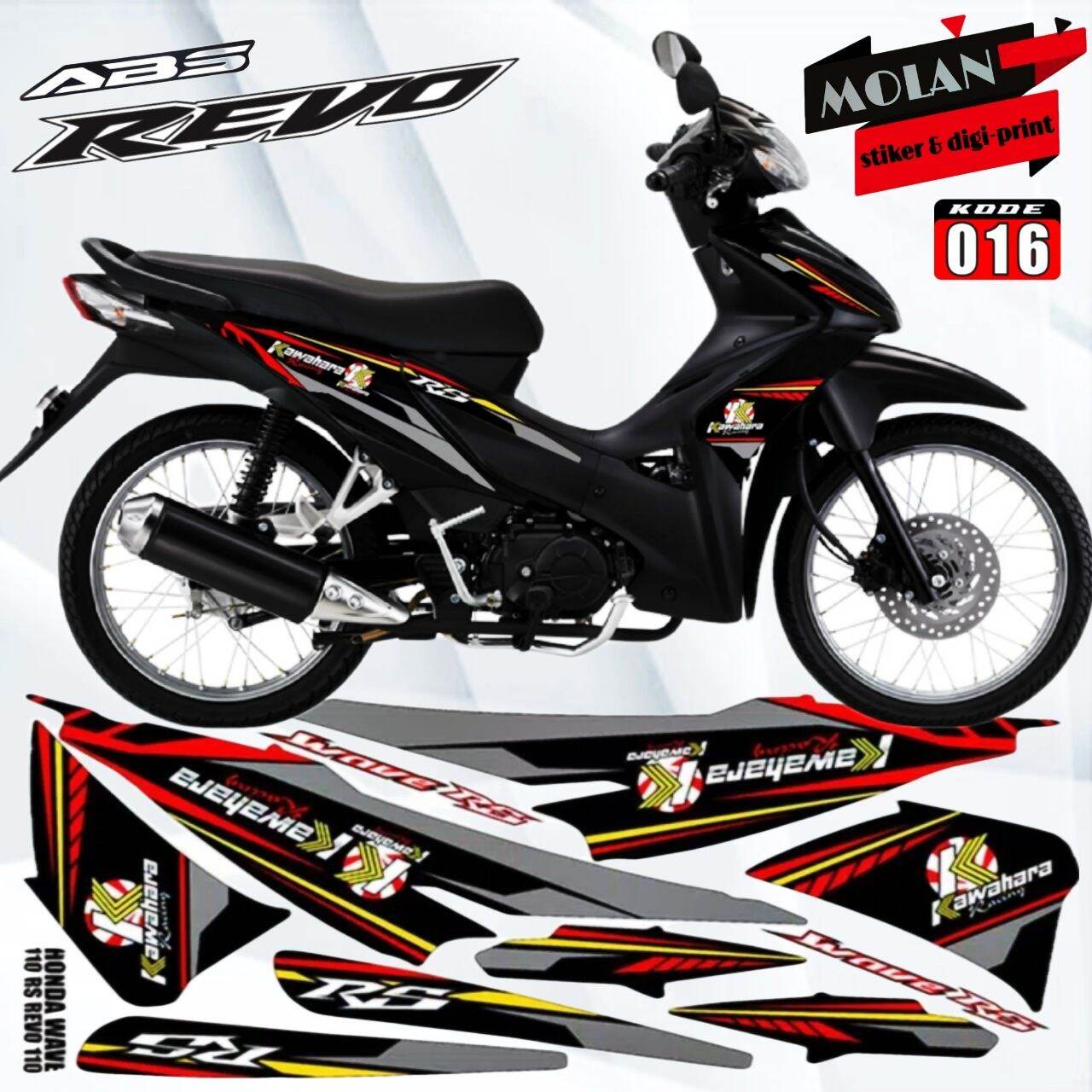 Decal Sticker Striping Variasi Revo Absolute 110 2010-2013 PETRONAS ...