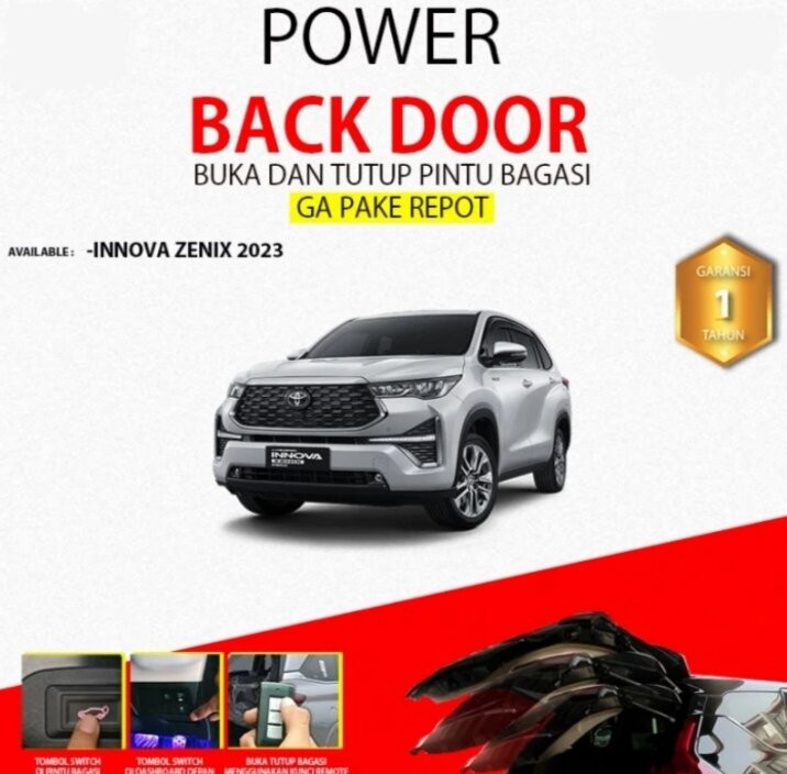 POWER BACK DOOR INNOVA ZENIX | PINTU BAGASI OTOMATIS INNOVA ZENIX ...