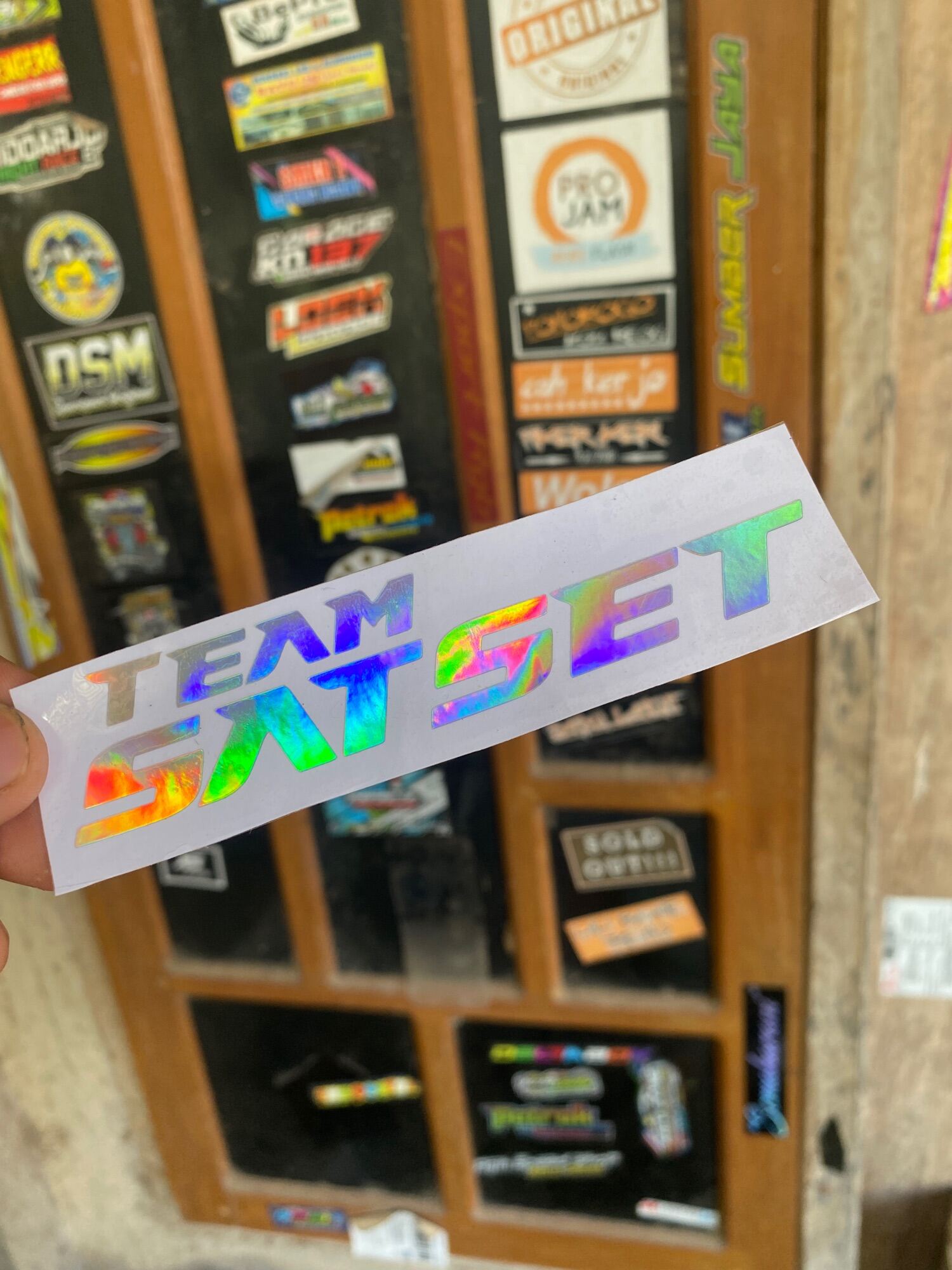 STIKER CUTTING HOLOGRAM TEAM SAT SET STIKER VIRAL STIKER MOTOR STIKER ...