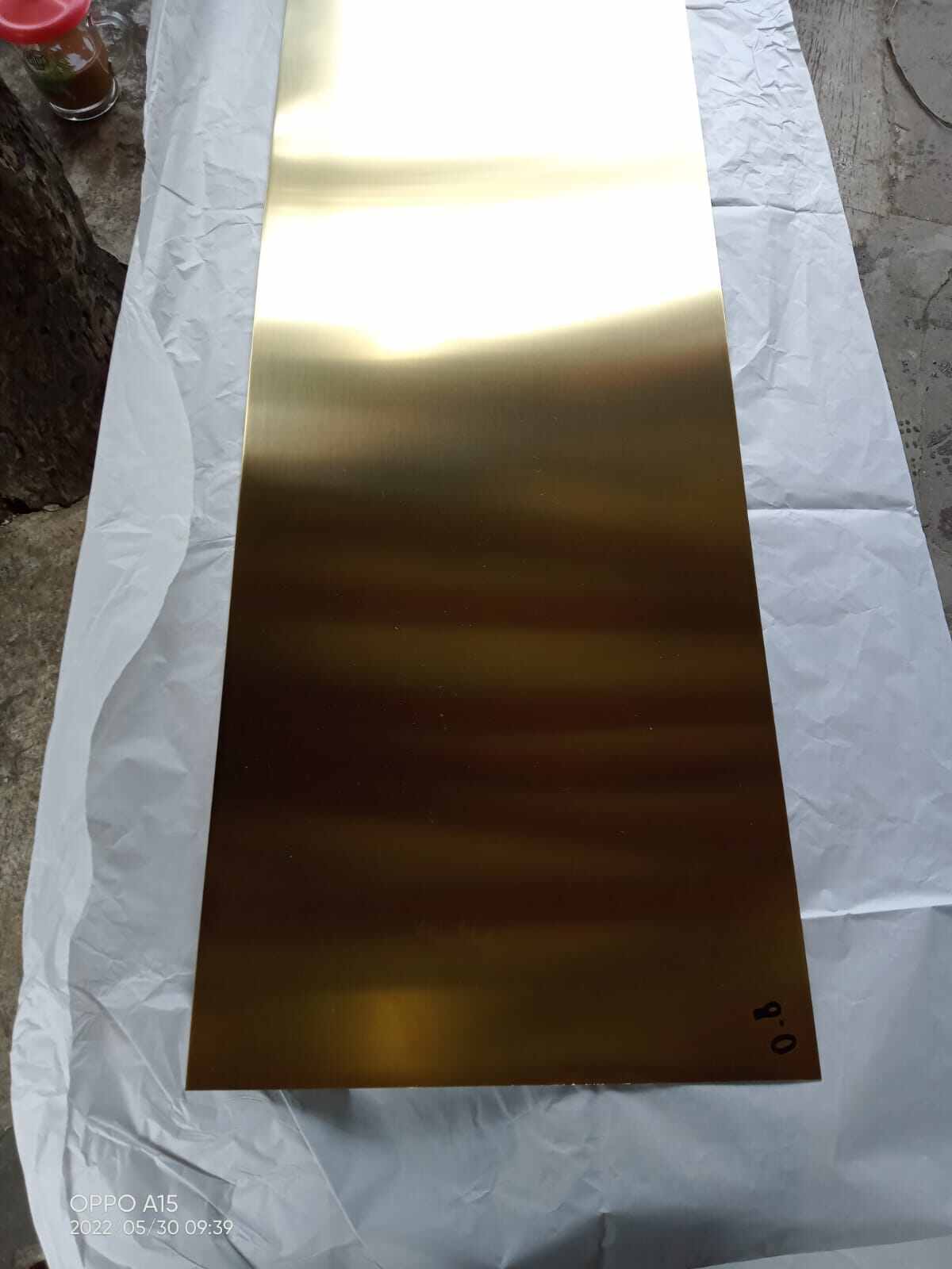 Plat Kuningan Lembaran Asli T 0.8mm x L 36.5cm x P 120cm | Lazada Indonesia