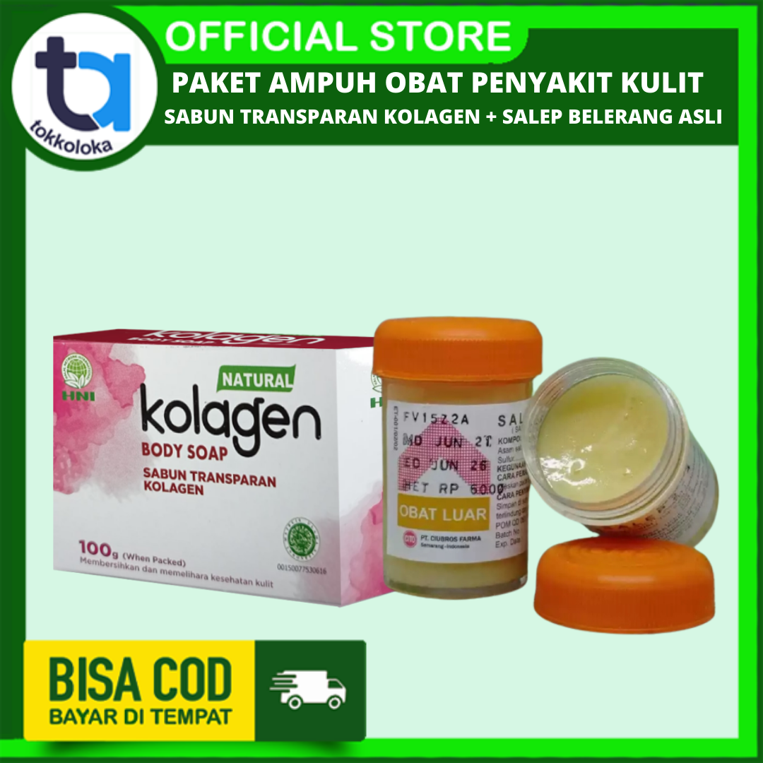 Sabun Kolagen Transparan Natural Body Soap Salep Belerang Asli Obat