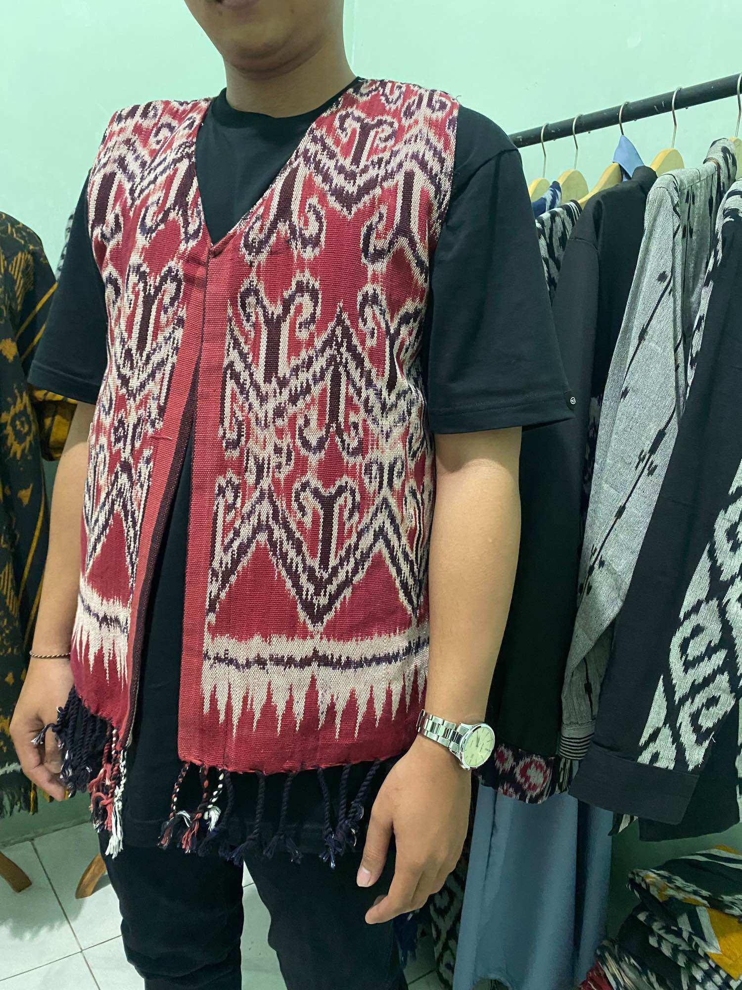 READY STOKK!! BAJU TENUN KHAS DAYAK - ROMPI TENUN - JAS TENUN KHAS ...