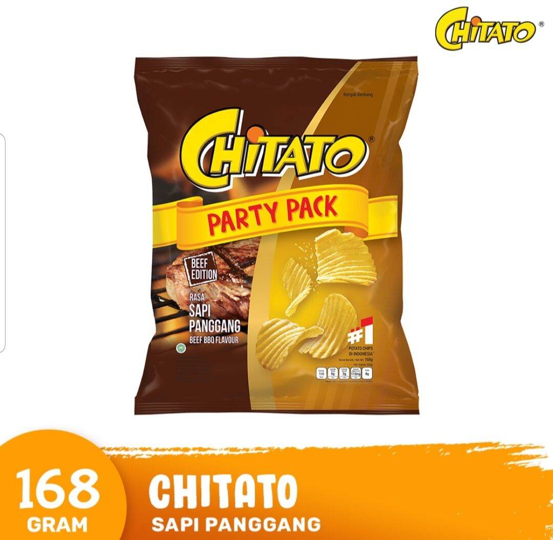 Indofood - Chitato Sapi Panggang - Party Pack - 168 gram | Lazada Indonesia