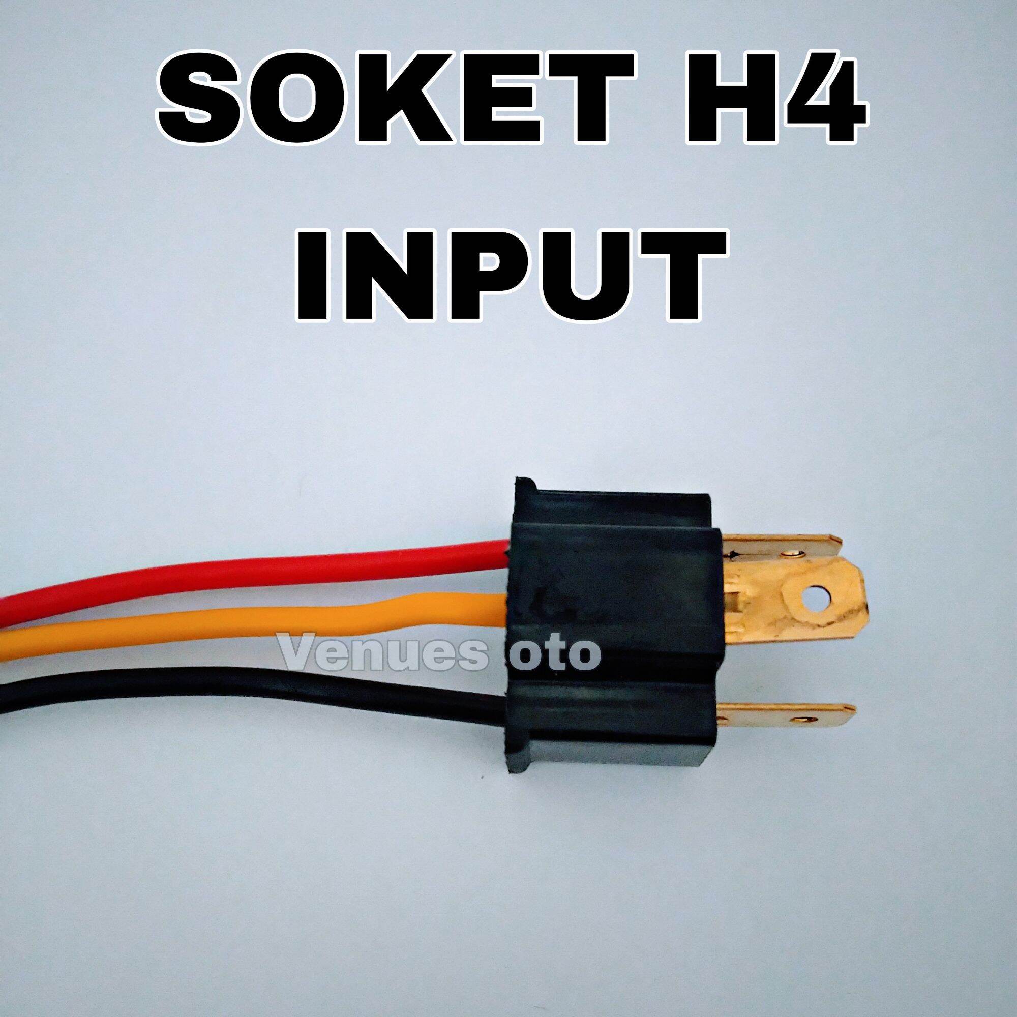 Soket H4 Input - Versi Male - Kabel Tembaga | Lazada Indonesia