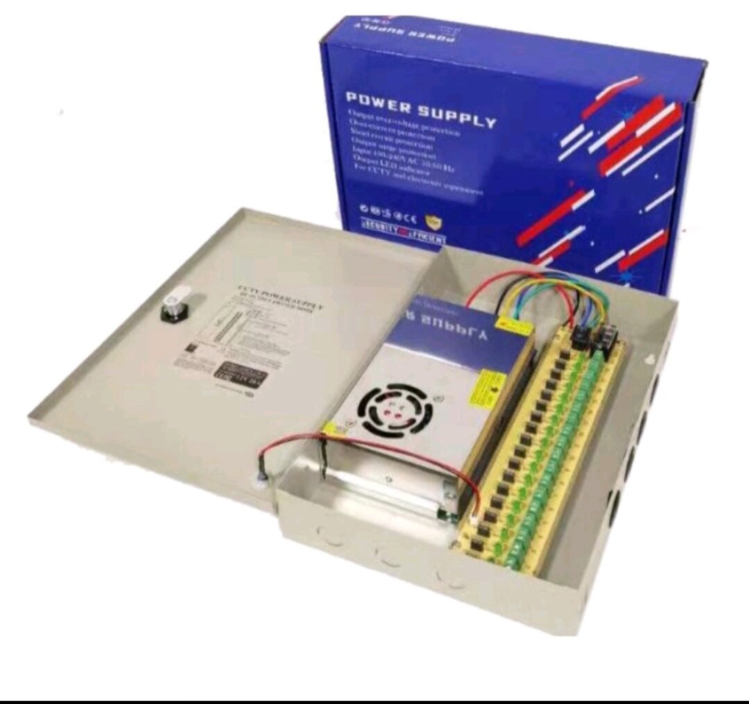 Power Supply 12V 20A + Box PSU 12V 20 Box PSU 20A CCTV | Lazada Indonesia