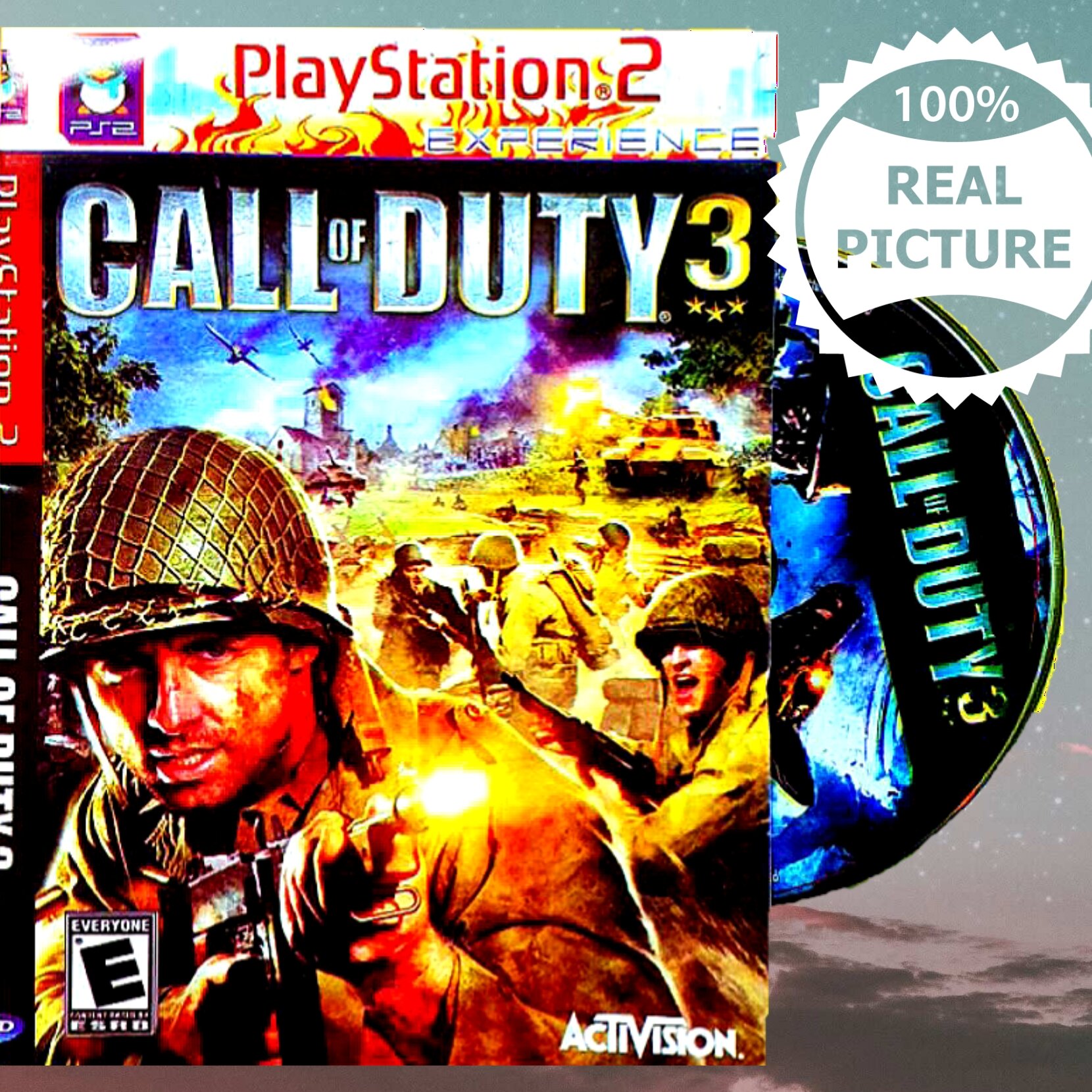 Kaset Ps2 Call Of Duty 3 - Kaset P2 2 Game Cod 3 - Kaset Playstation 2 ...