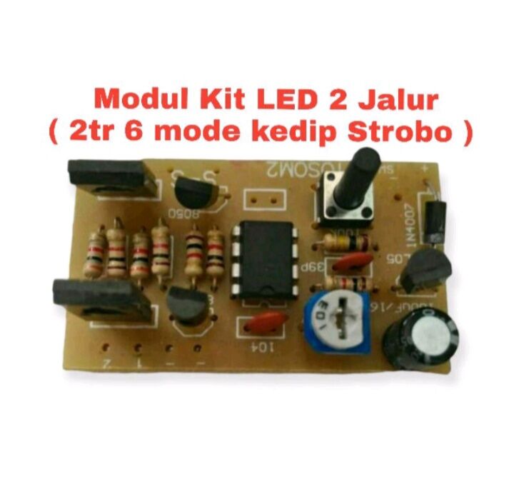 Modul Kit LED Strobo M2 2 Jalur ( 2tr 6 Mode Kedip Strobo ) | Lazada ...