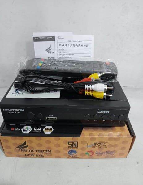 STB Maxtron.Hinomaru.Super HD Receiver TV Digital Siaran Digital DVB-T2Set Top Box Maxtron.Super ...