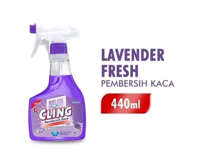 CLING Pembersih Kaca Ocean Fresh 440ml - Botol Cairan Pembersih Kaca ...
