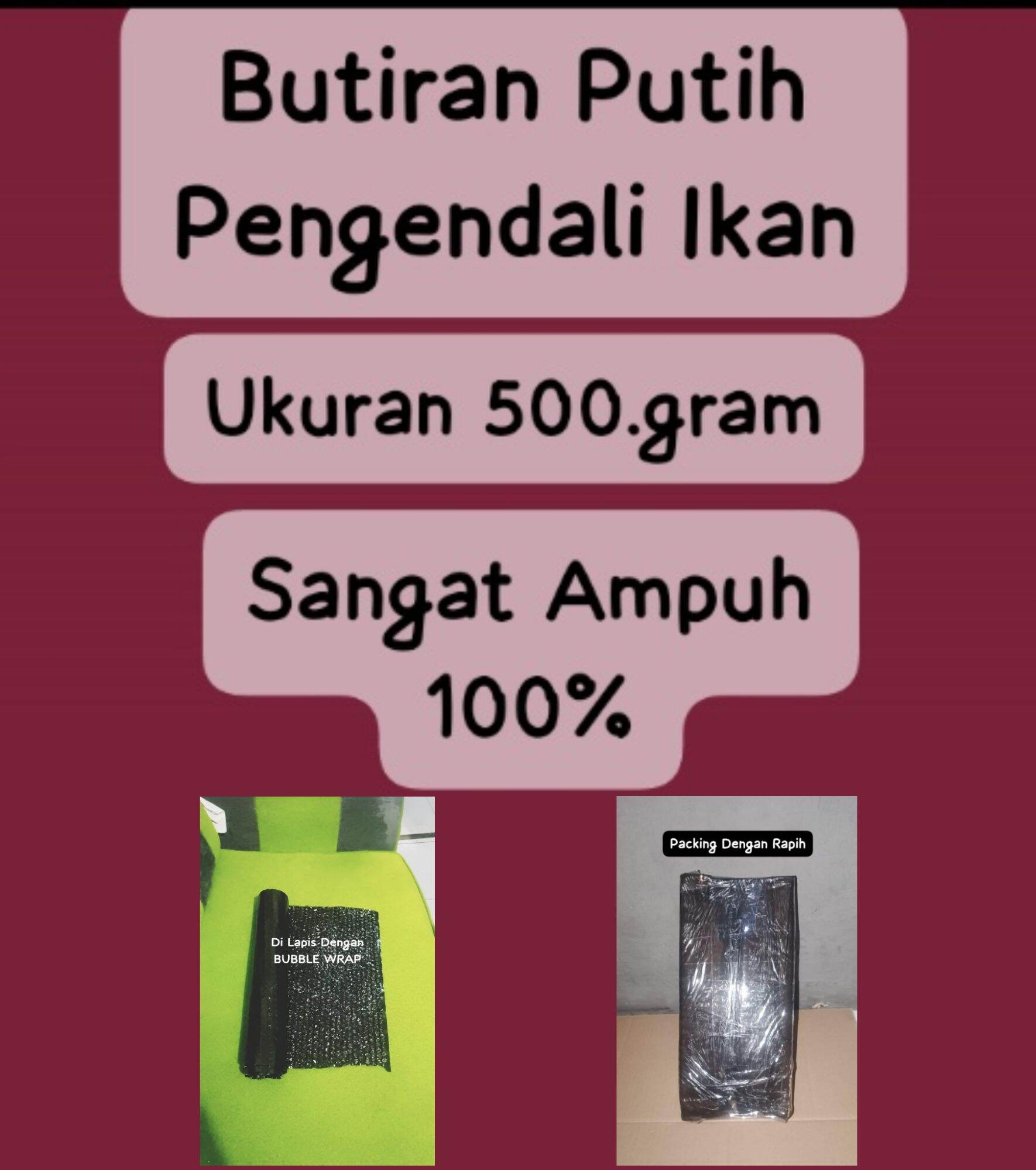 Butiran Putih Asli Taekwang Ukuran 500.gram Pengendali Ikan | Lazada ...