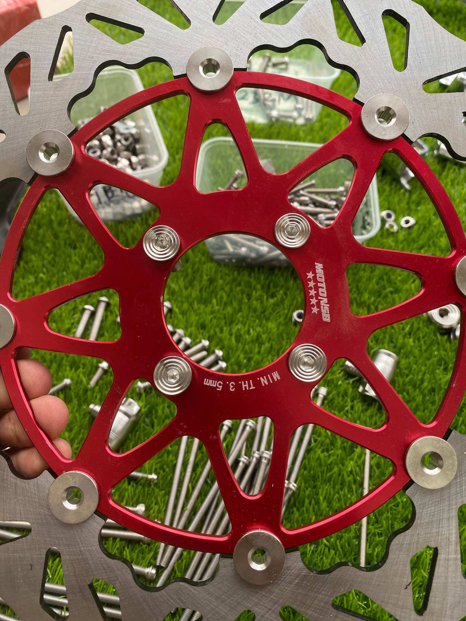 Baut stenless stenliss baut m8 = baut 12 baut disk isi 4biji model slim ...