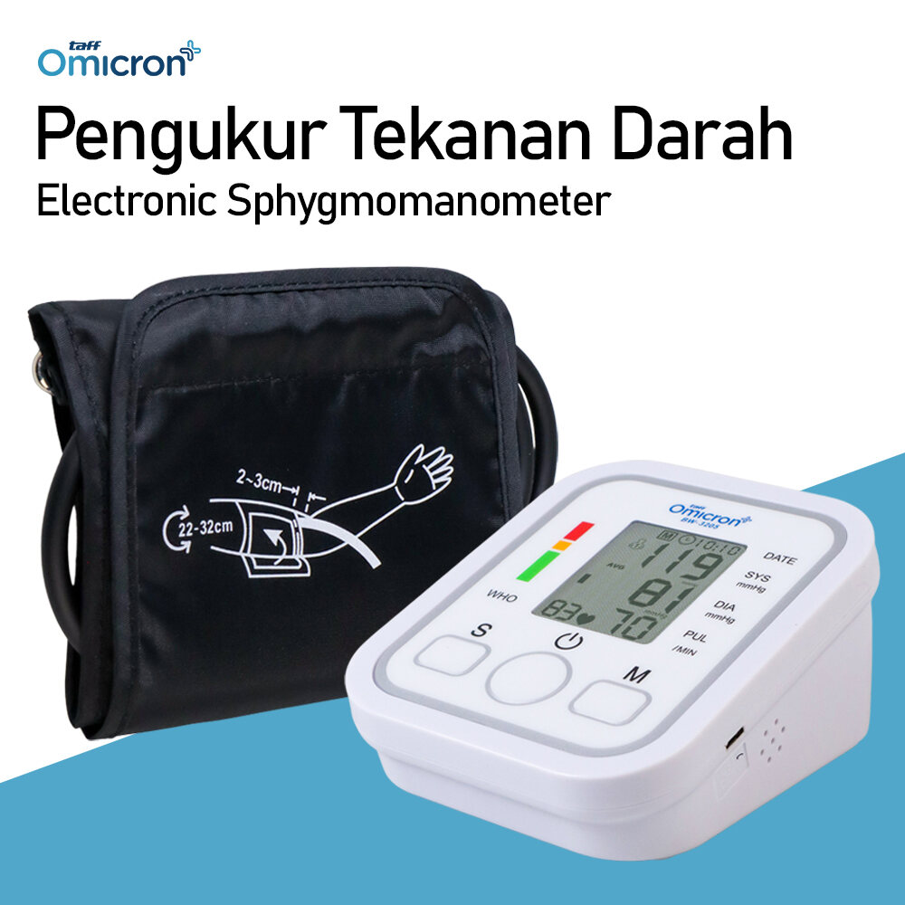 taffomicron tensimeter digital alat ukur tekanan darah digital akurasi ...