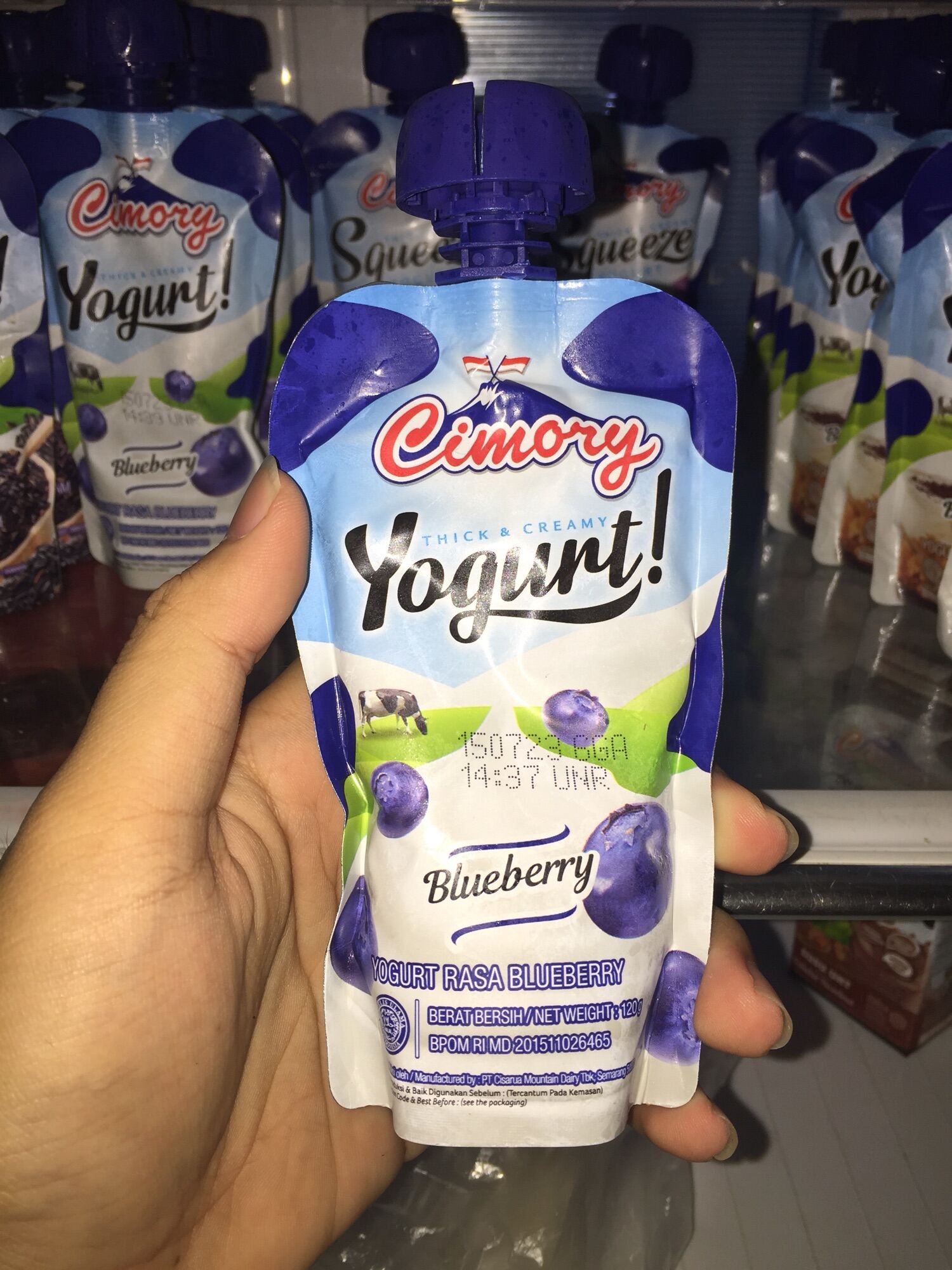 Cimory Yogurt Squeeze Blueberry | Lazada Indonesia